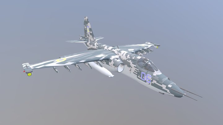 Su-25 3D models - Sketchfab