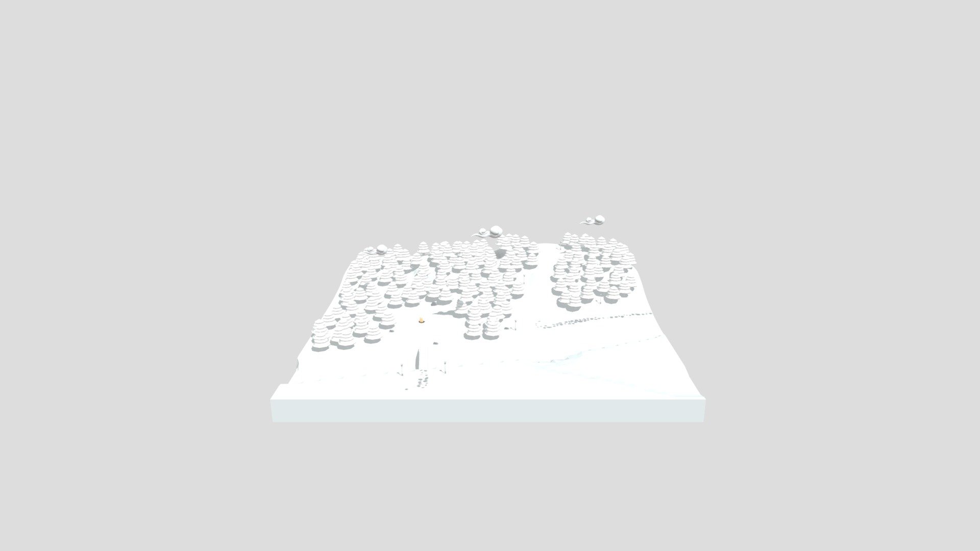 Low Poly Snow Scene (Simple) - Download Free 3D model by Jay Malix ...