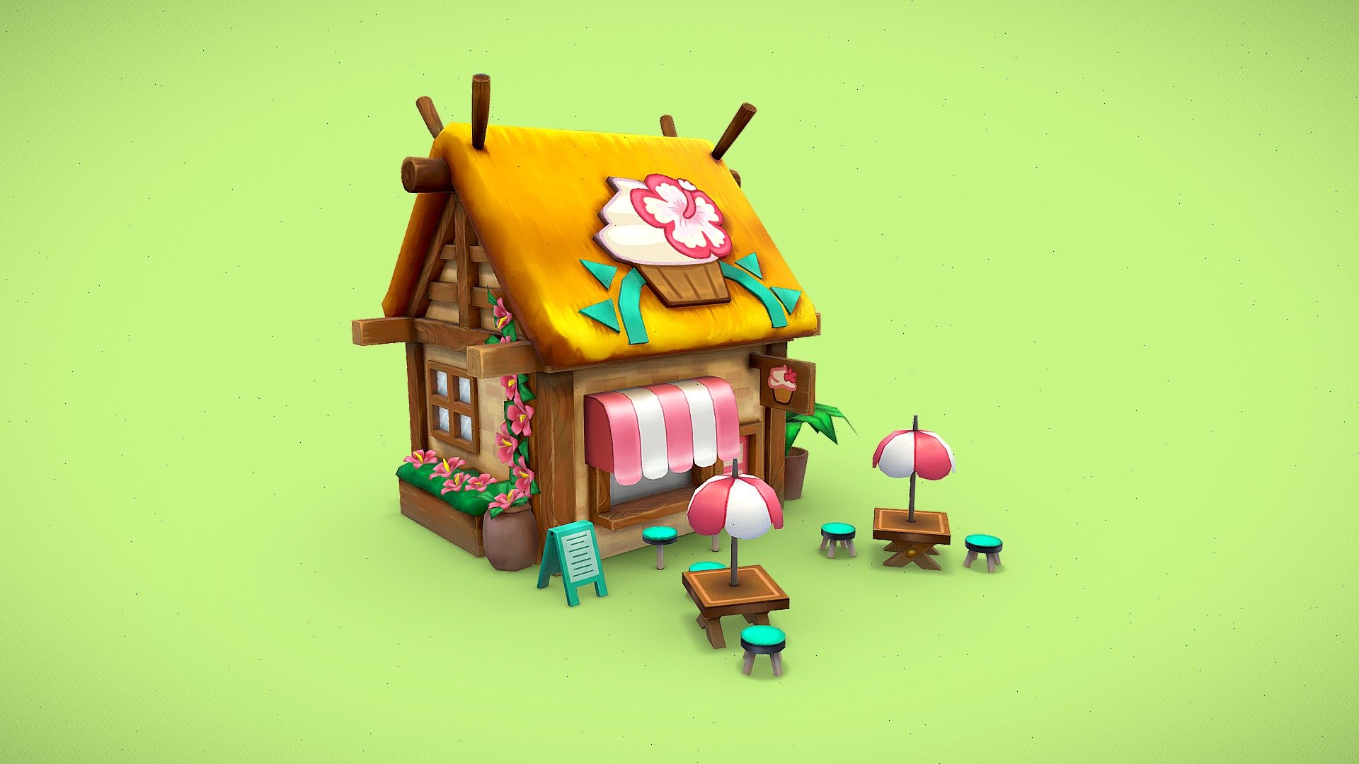 Shop Titans - Baker's building - 3D model by vijohnsyu [cf126da ...