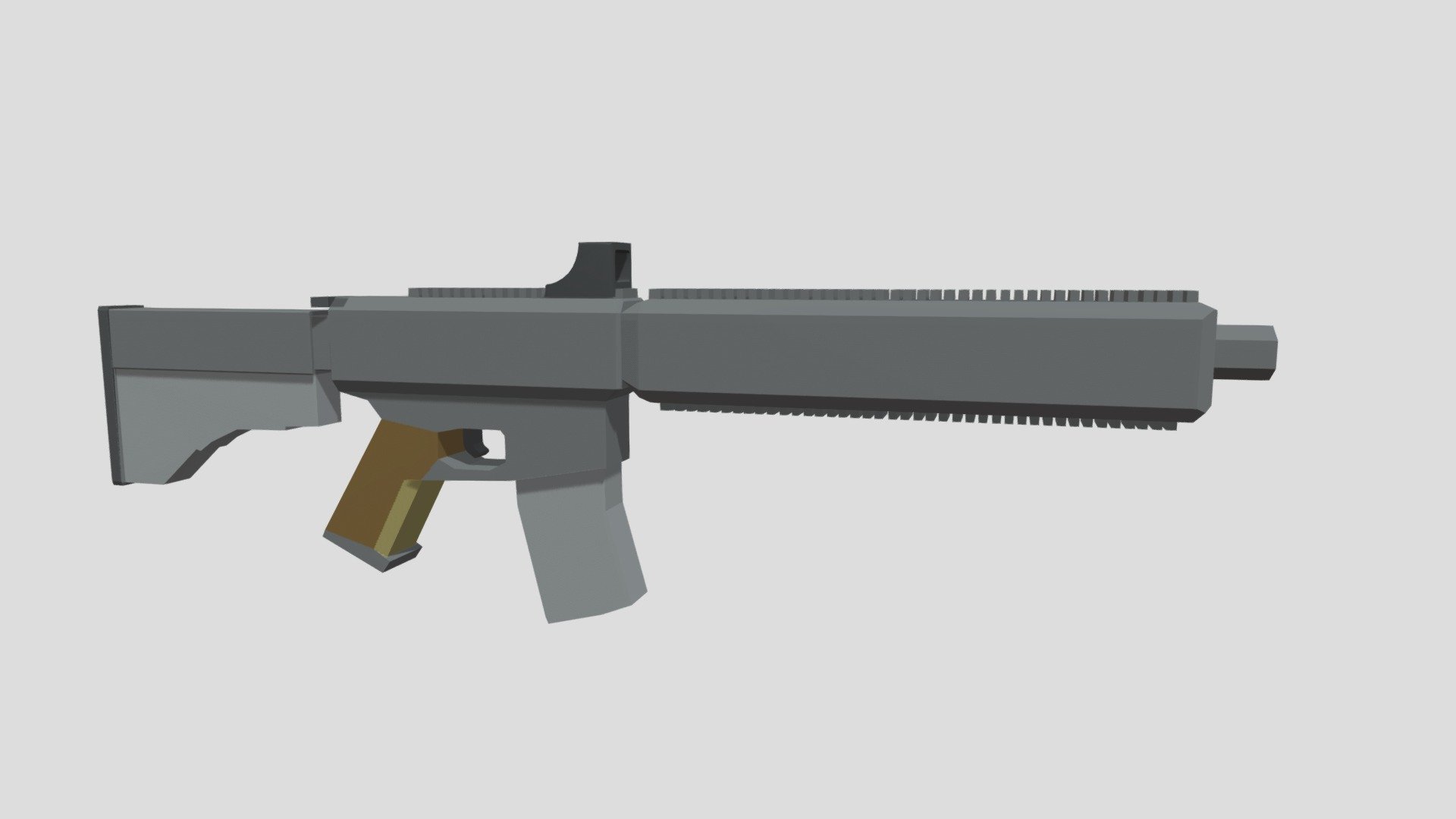 Low Poly Assault Rifle - Download Free 3D model by oconop23 [cf14183 ...
