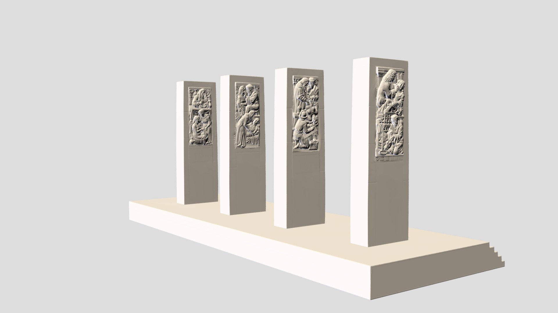 WVU HSC PYLONS 2022 v2 - 3D model by lestersculpt [cf14ad9] - Sketchfab