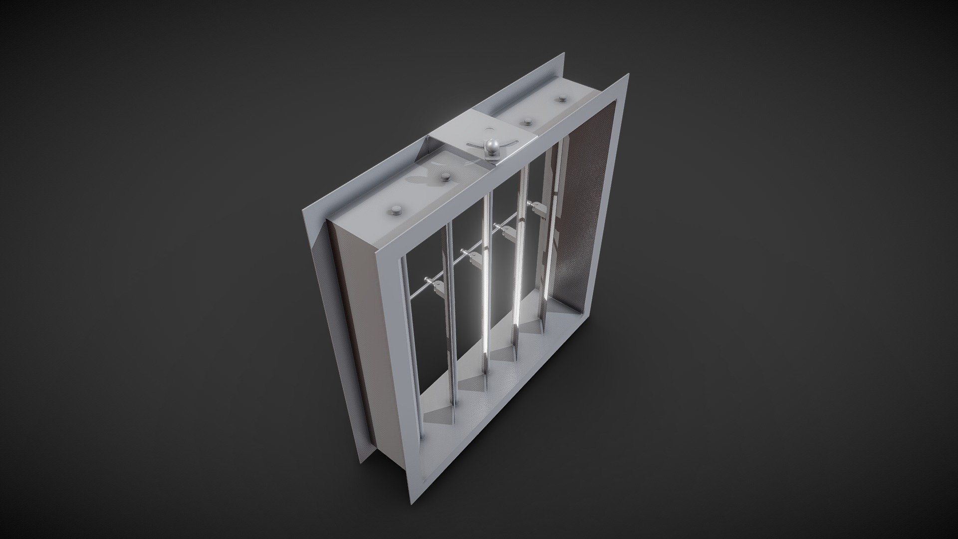 GI Volume Control Damper Rectangle - 3D model by Jose.Francisco.Giraldo ...
