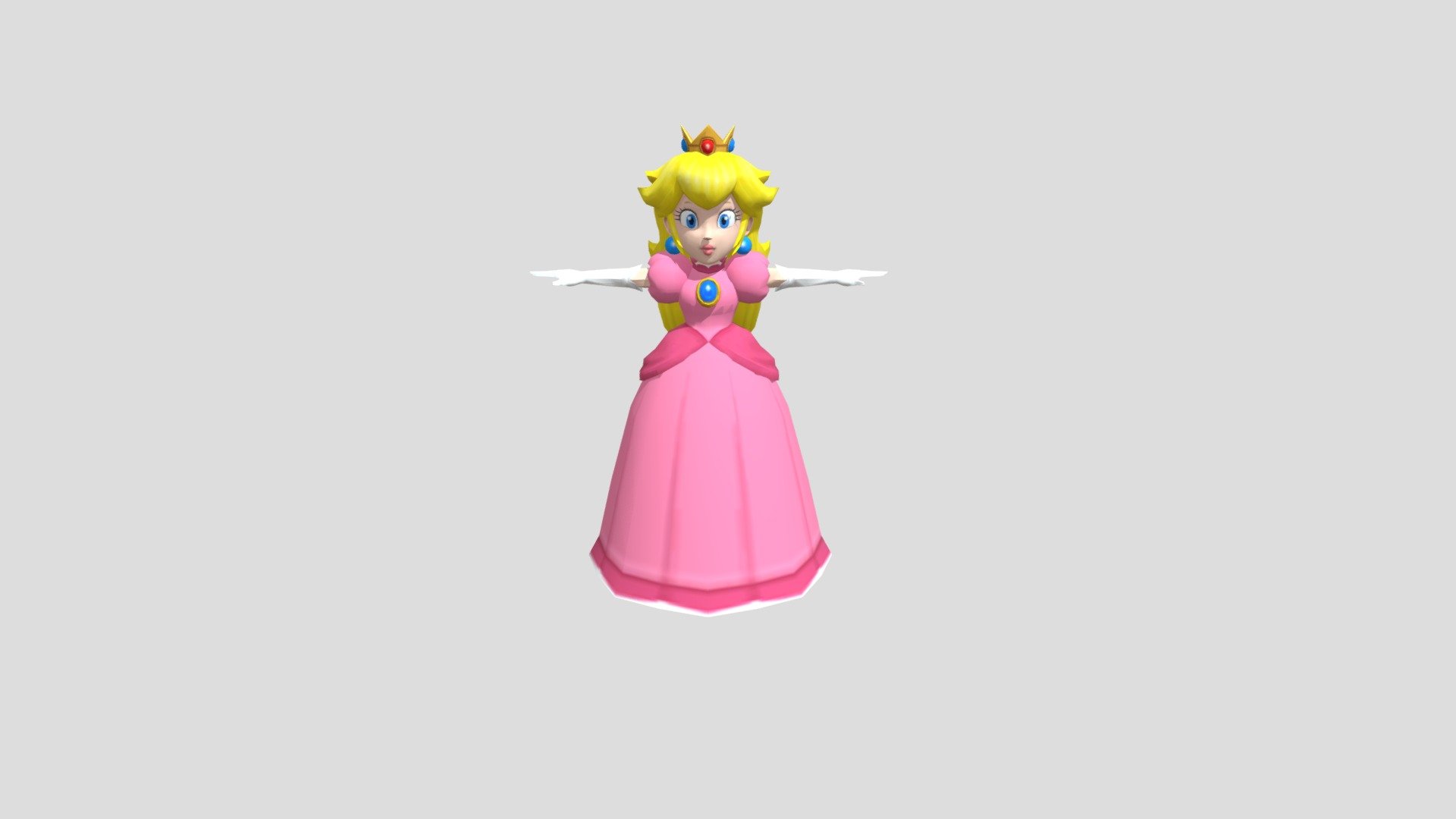 Peach Dancing from Super Mario - Download Free 3D model by 3D by Renato ...
