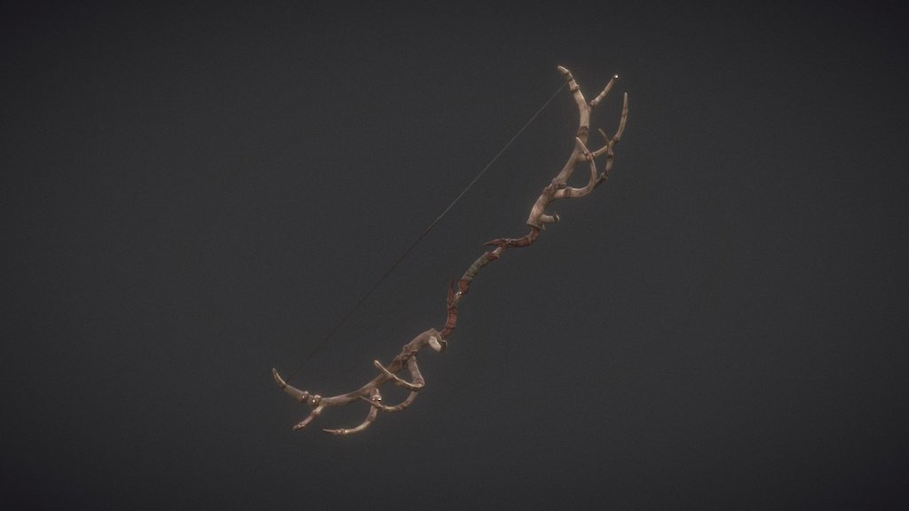 Hunter's Insignia - Antler Bow - 3D model by louvey [cf1c6e1] - Sketchfab
