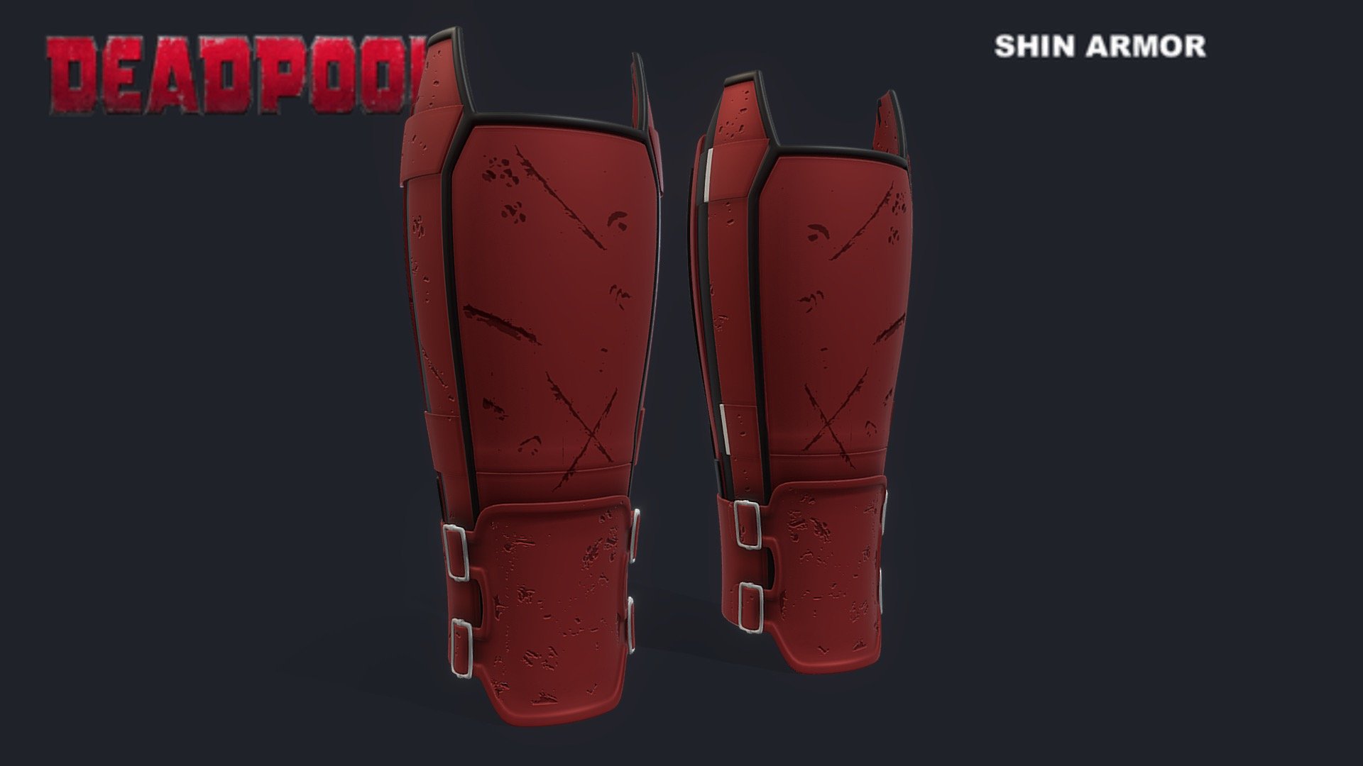 Deadpool Shin WIP - 3D model by paulelderdesign [cf1d58c] - Sketchfab