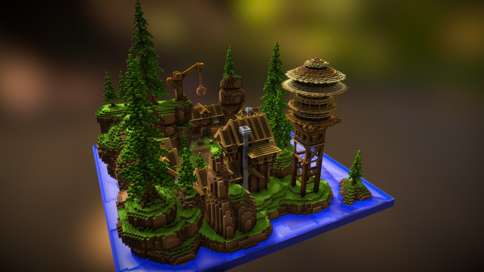 Wooden Island 150x150 - 3D model by StormBlock (@grgicmateo) [cf1d6da ...