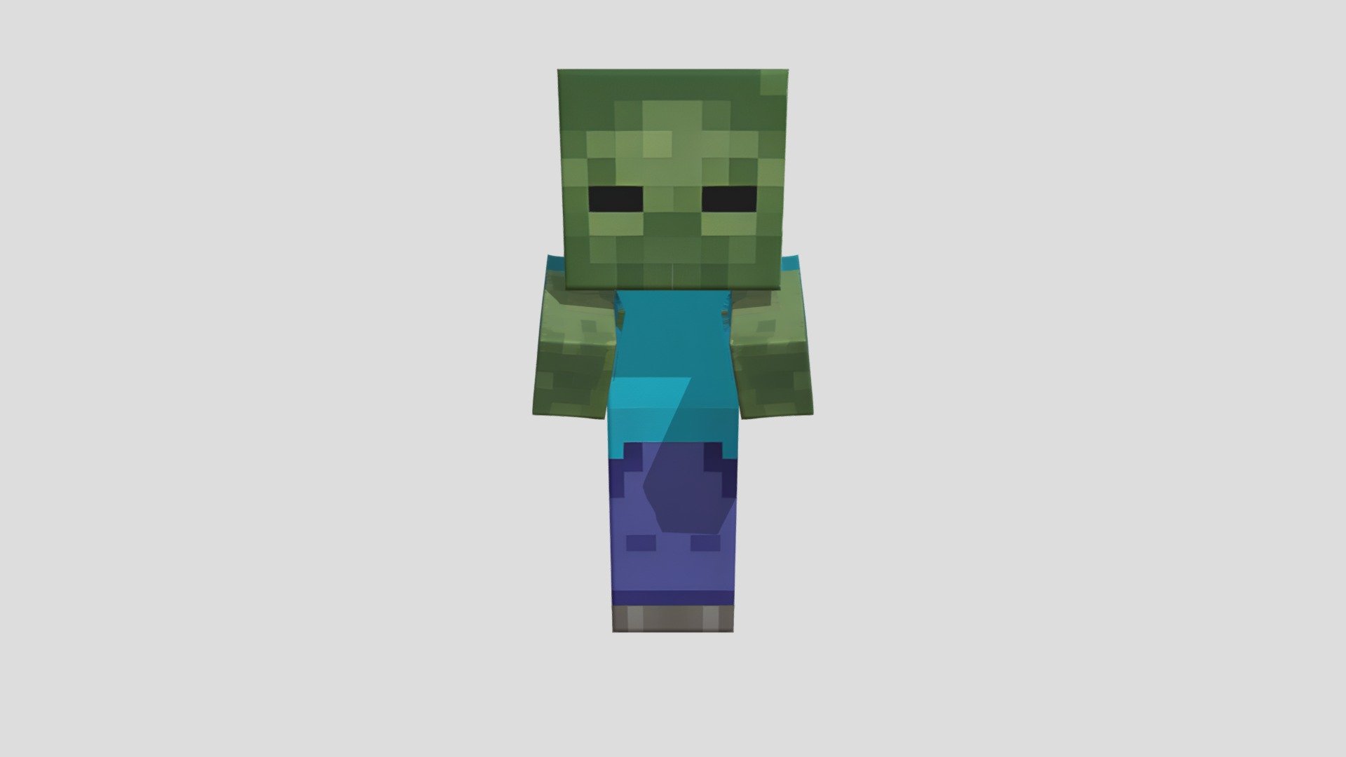 blocky zombie character - 3D model by miguel22215315 [cf2081f] - Sketchfab