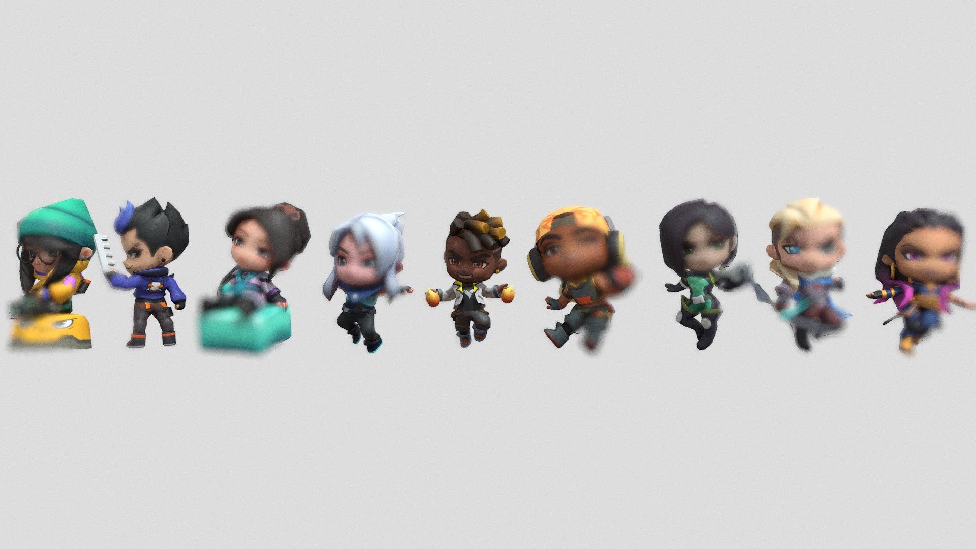 Valorant Chibi (Keychain) - Download Free 3D model by AhmedE (@ahmedeyt ...
