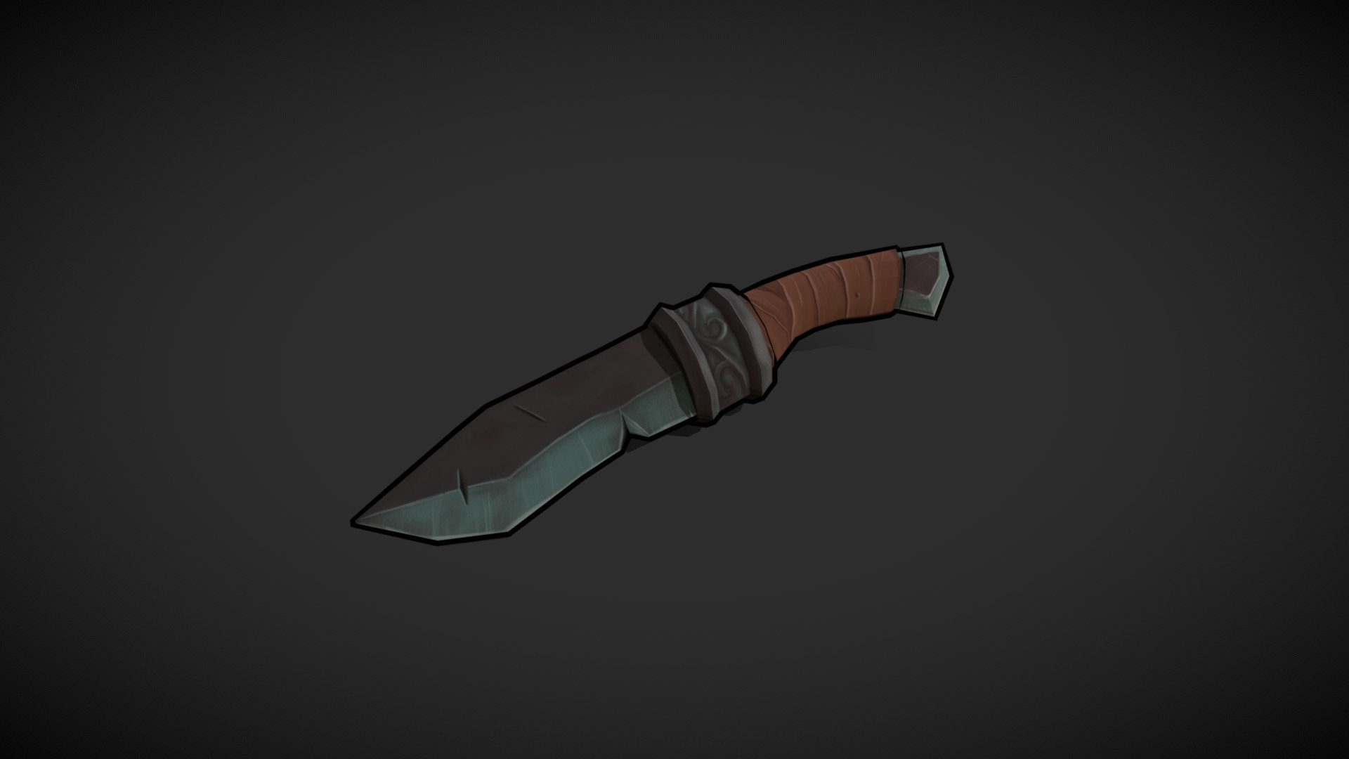 Fantasy Dagger (Concept by Becca Hallstedt) - Download Free 3D model by ...