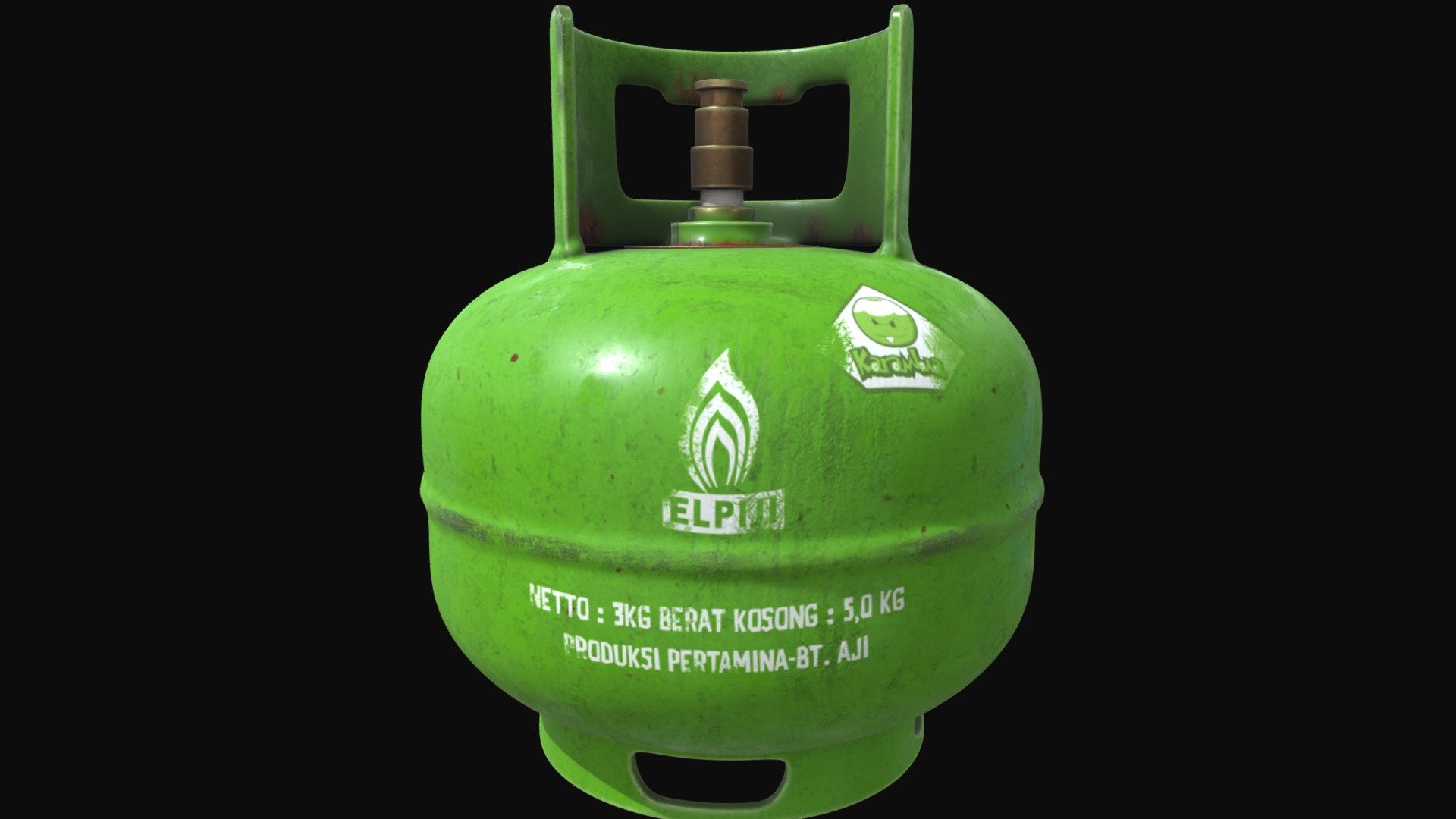 Tabung Gas Elpiji 3kg Download Free 3D Model By Apasipepgapuak