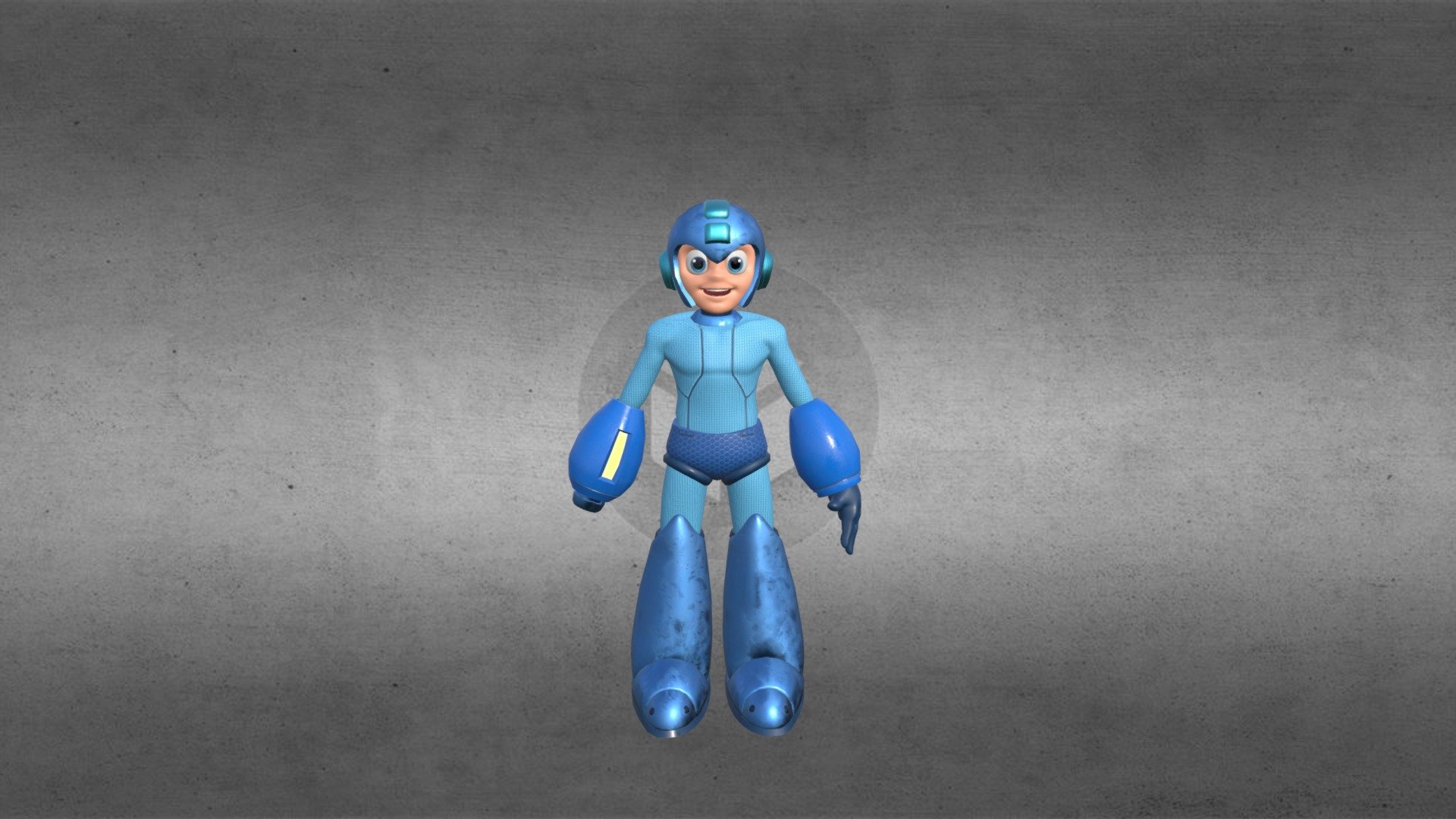 Megaman basic A-pose - Download Free 3D model by Vjekoslav Barić ...