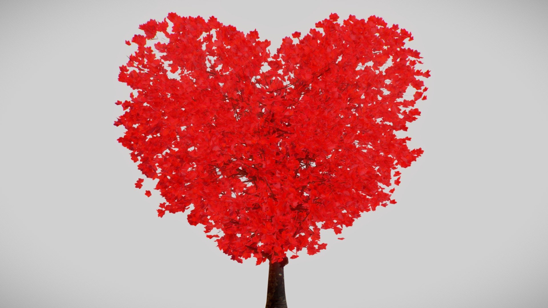 Love Heart tree for valentines day - Download Free 3D model by ...