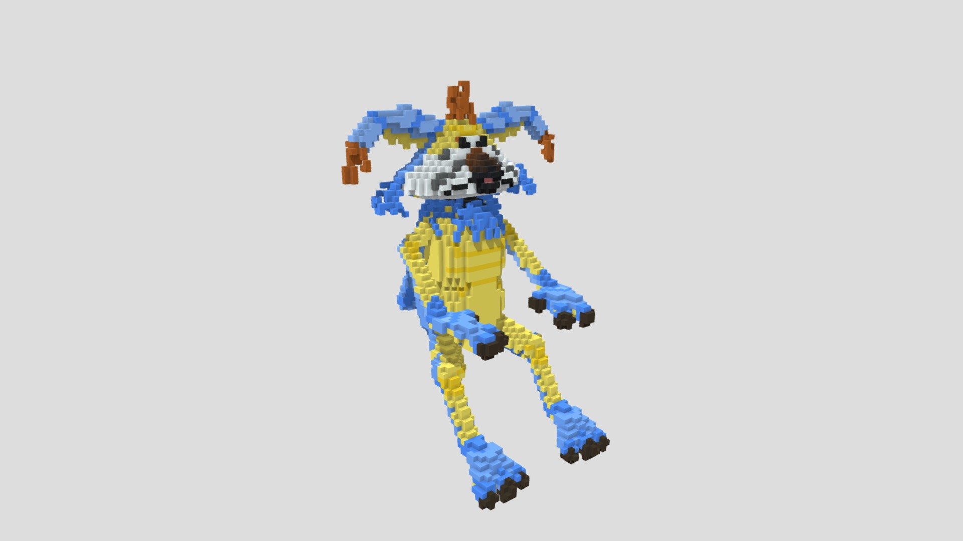 Galaxy’s Edge Blue Kowakian Monkey Lizard Voxel - 3D model by ...
