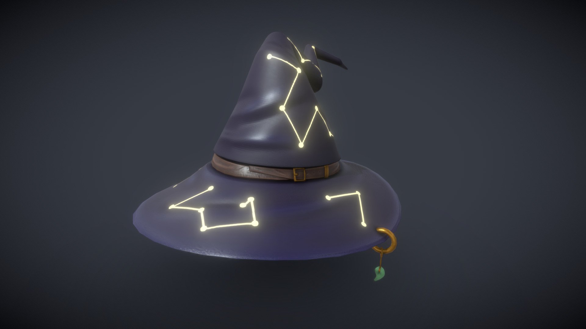 Wizard Hat - 3D model by MB 3D (@baccouchemohamed) [cf27374] - Sketchfab