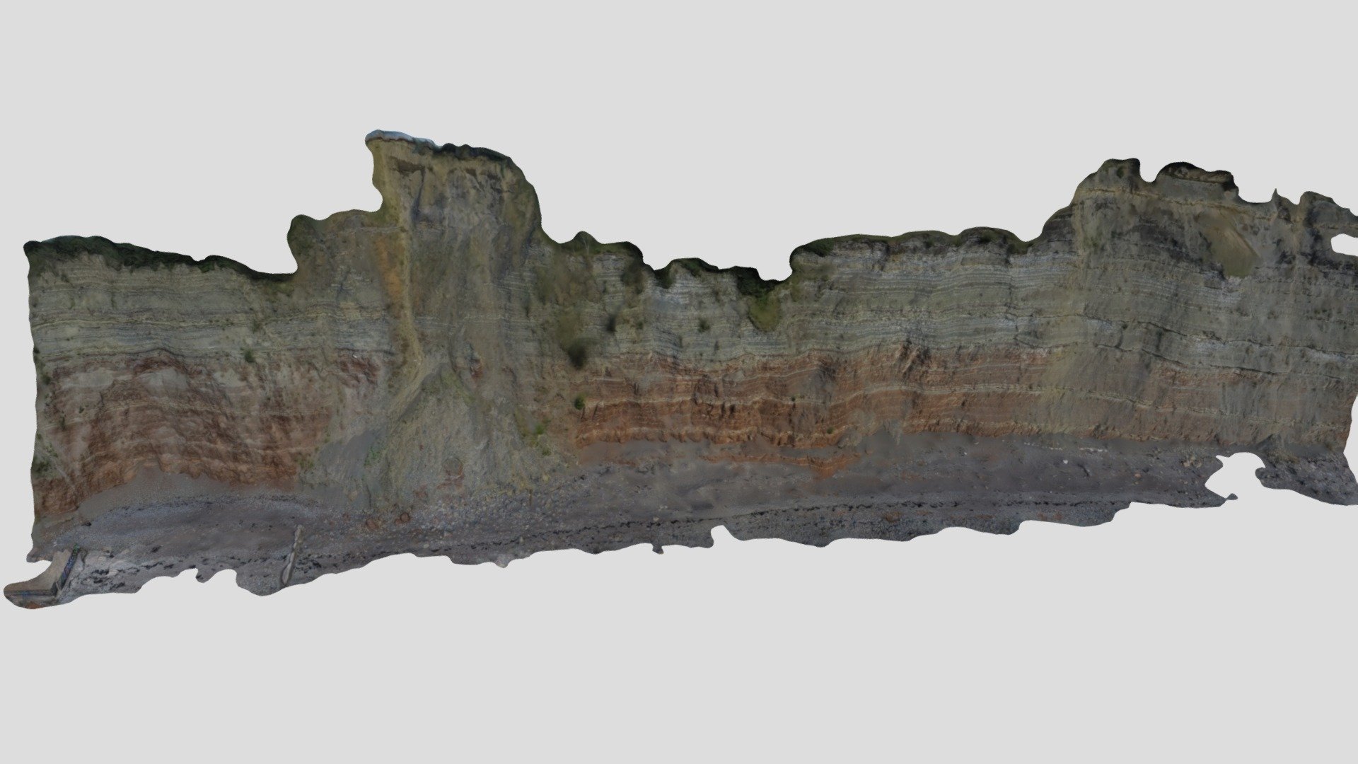 Penarth Cliff Face (Pole Mapping) S. Wales 2018 - 3D model by Mitchell ...