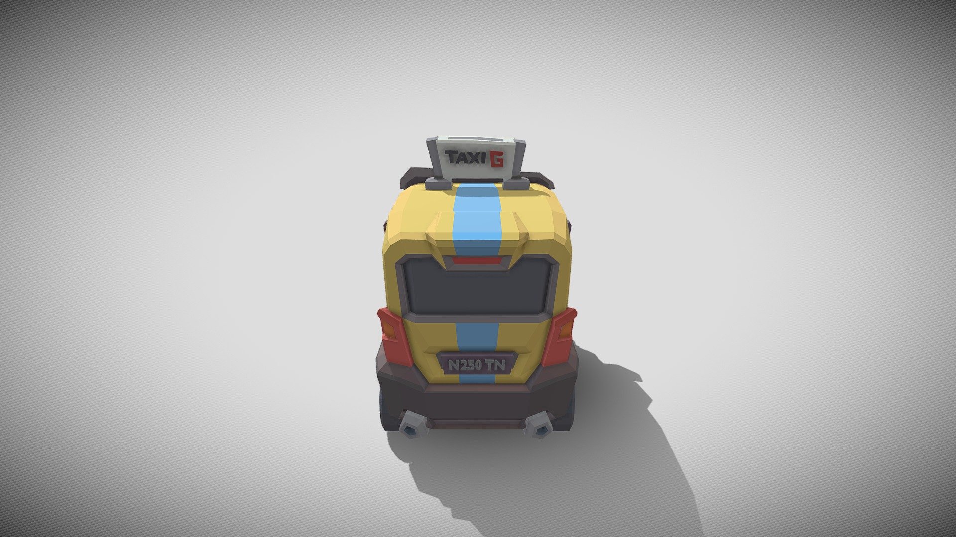 Taxi car 1 - 3D model by zarrad.hichem [cf294e6] - Sketchfab
