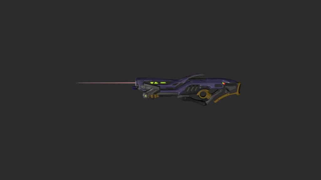 Alien Rifle - 3D model by mistick [cf2ab77] - Sketchfab