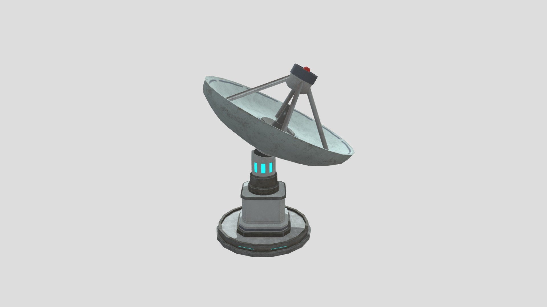 Satellite Tower 3d Model By Kiragabrielle [cf2ae69] Sketchfab