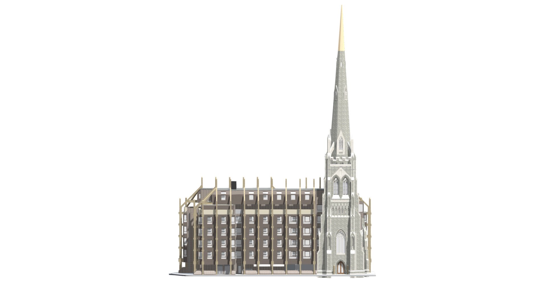 Spire House - 3D Building Model (O) - 3D model by SIAD Studio ...