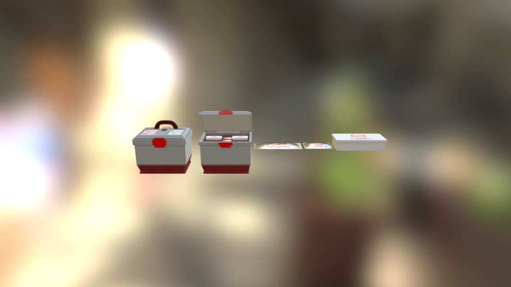 Medi-Kit with Medical Items - 3D model by KyleMasonGameDesign [cf2b82e ...