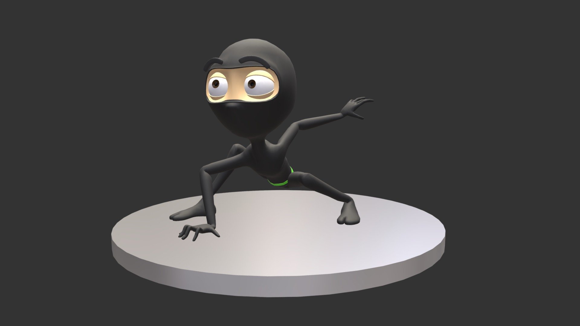 Ninja Pose - 3D model by Gov3dstudio [cf2bb6d] - Sketchfab