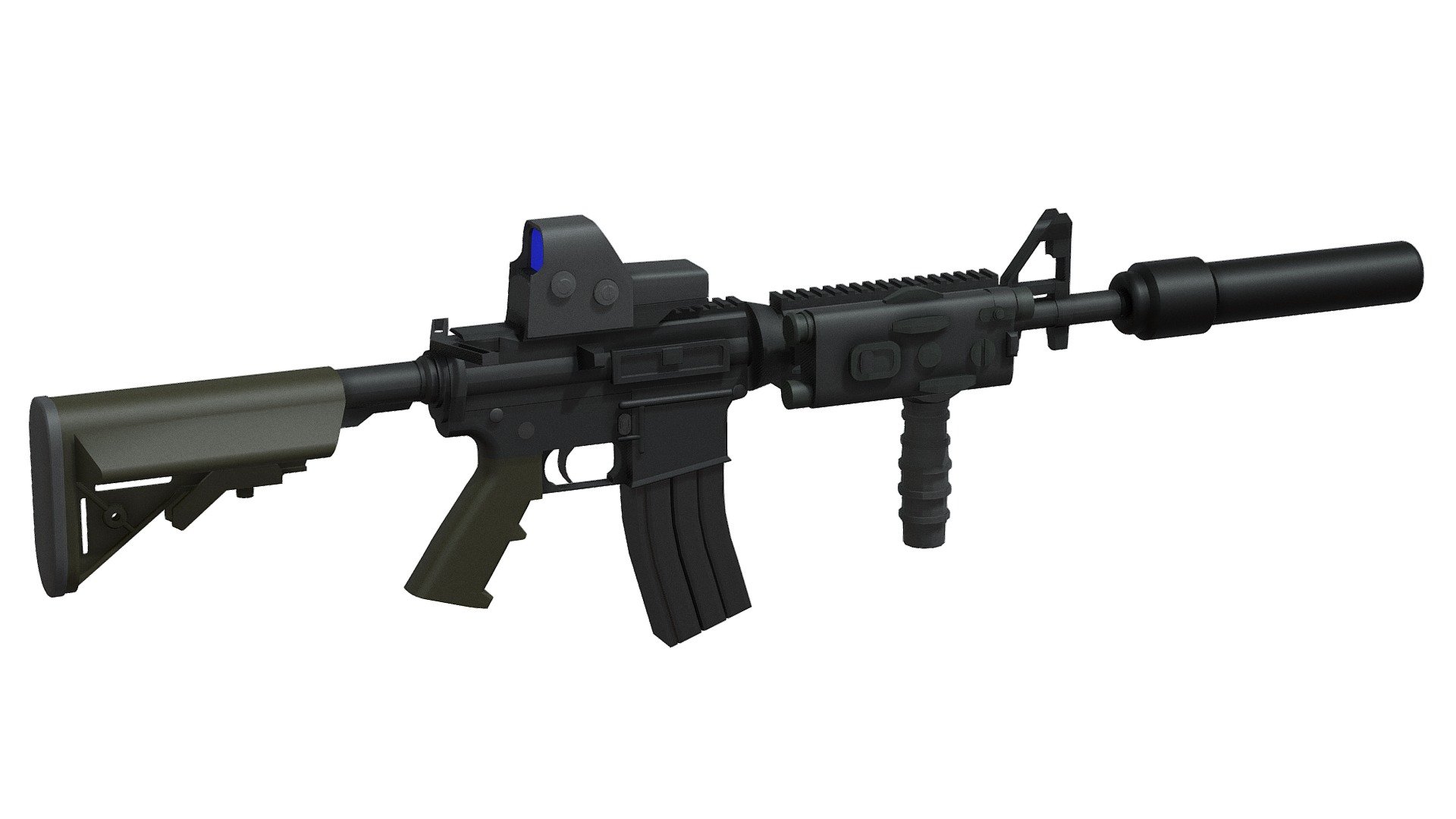 M4 Carbine Tactical Rig - 3D model by momsboxtv [cf2bd8f] - Sketchfab