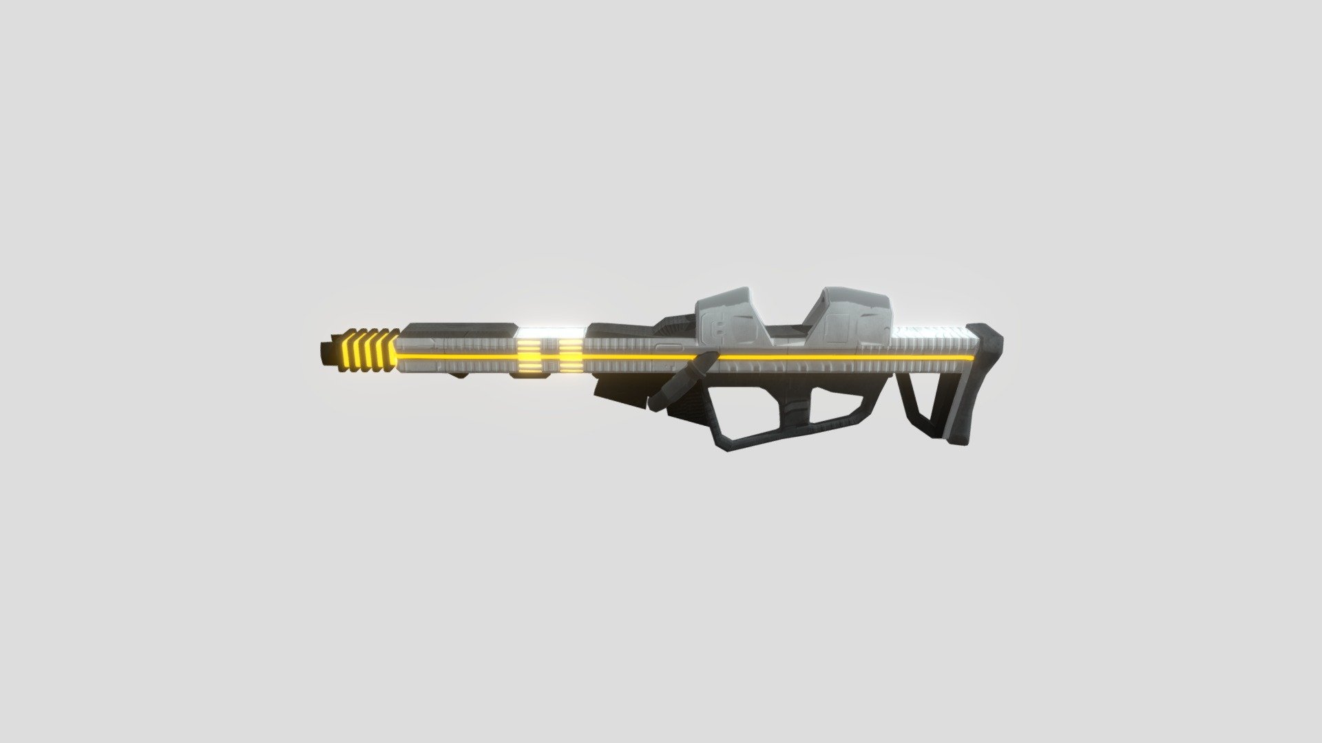 Futuristic Sniper Rifle (Dezember 2019) - 3D model by Lukas Guhse ...