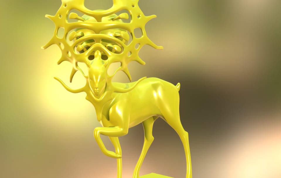 The Sun Deer - 3D model by taleoftales [cf3280d] - Sketchfab