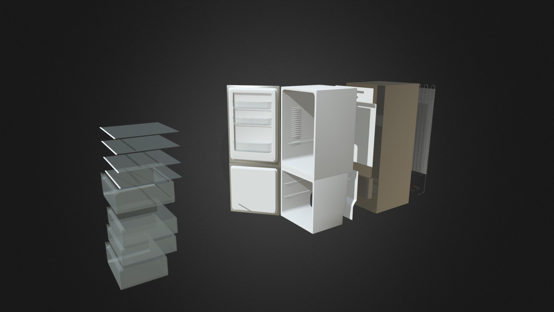 fridge - 3D model by anjanita [cf335db] - Sketchfab