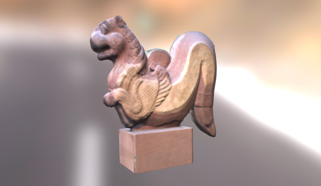 Capital in the Shape of a Winged Lion - 3D model by Virtual Curation ...