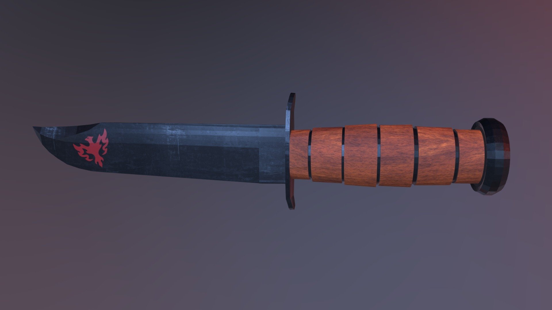 Ka-Bar - 3D model by daclarke [cf36a47] - Sketchfab