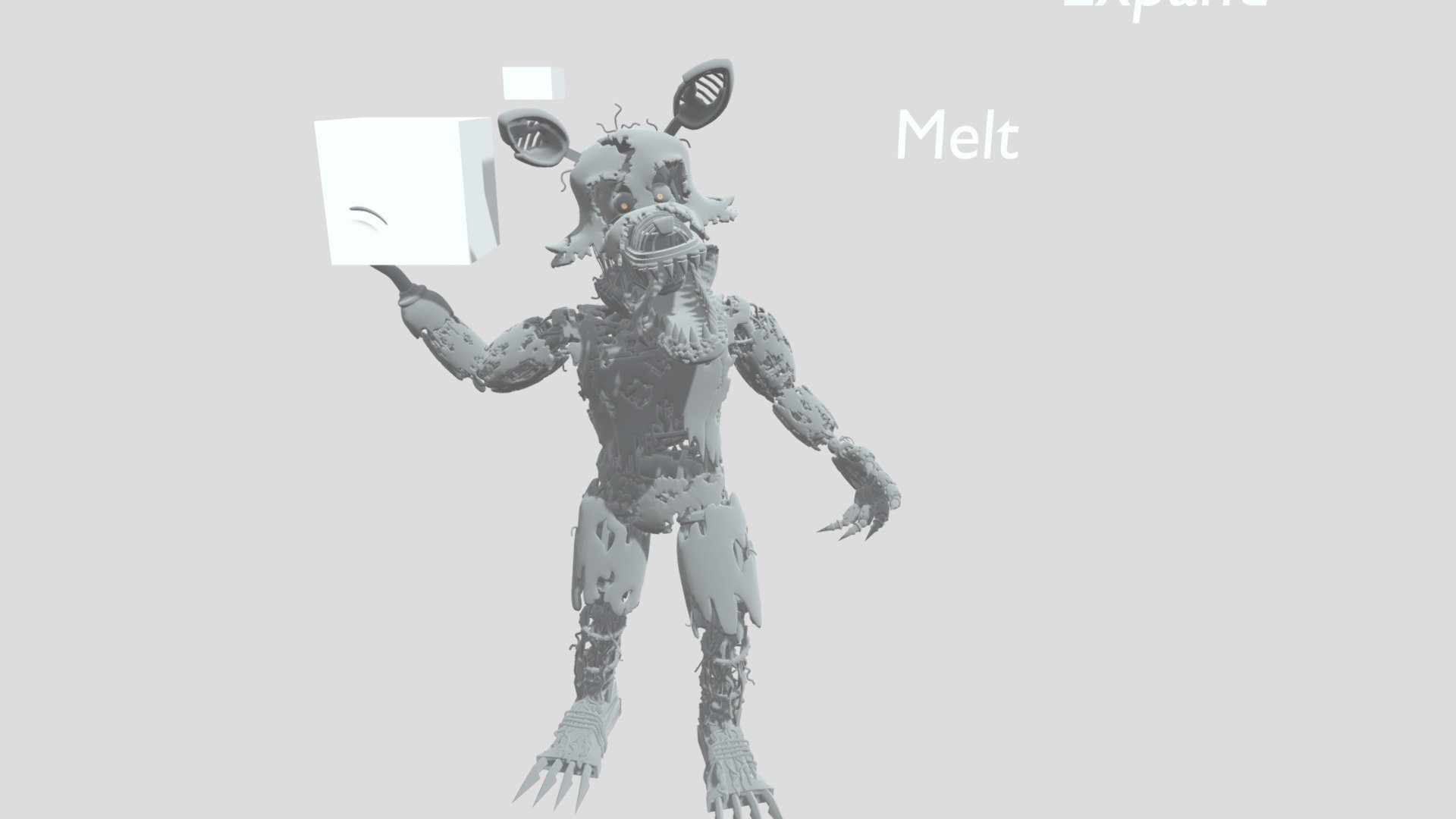 Nightmare Foxy by springreg - Download Free 3D model by Broken down ...