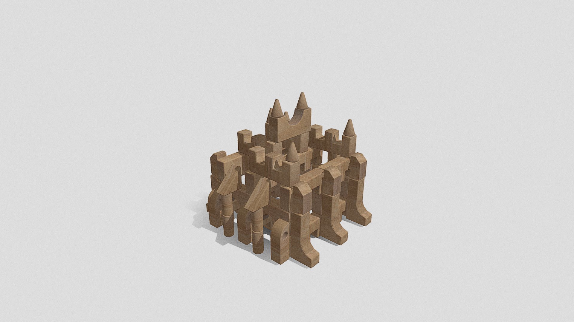 Building Block Castle - Download Free 3D model by Tech140exe ...
