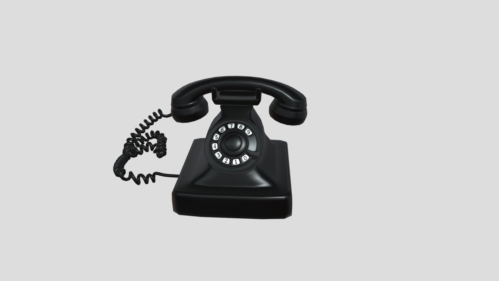 telephone_black - Download Free 3D model by Shiva G (@Shivageed ...