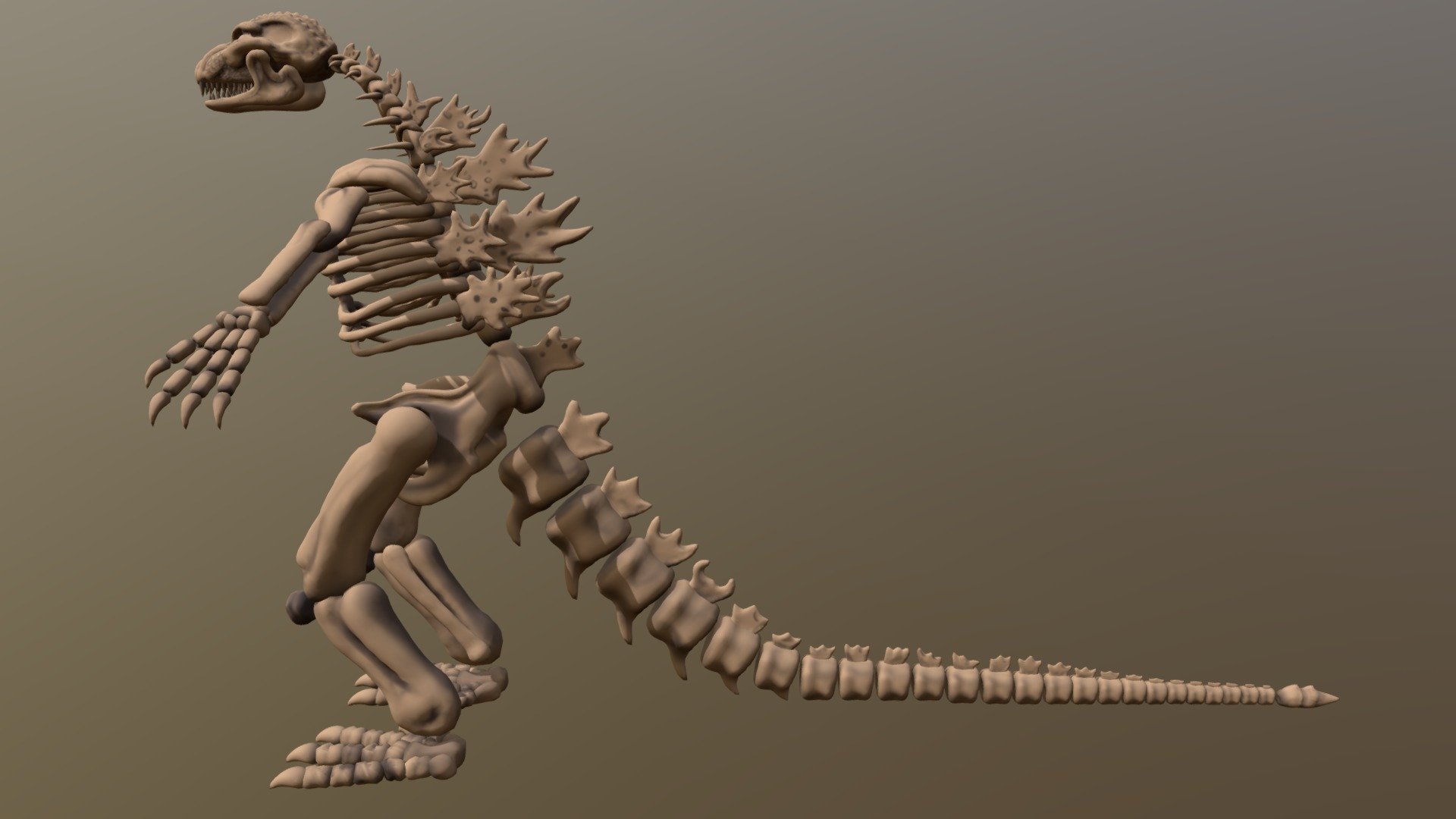 Godzilla Skeleton [1954] - Download Free 3D model by dinoguy263allo [cf3a196] - Sketchfab