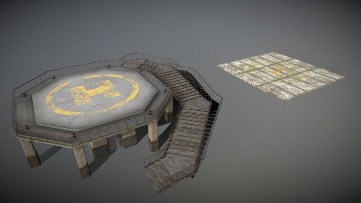 Helipad 3D models - Sketchfab