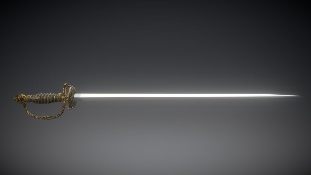 18th Century Court Sword - Download Free 3D model by Jackson (@jackseno ...
