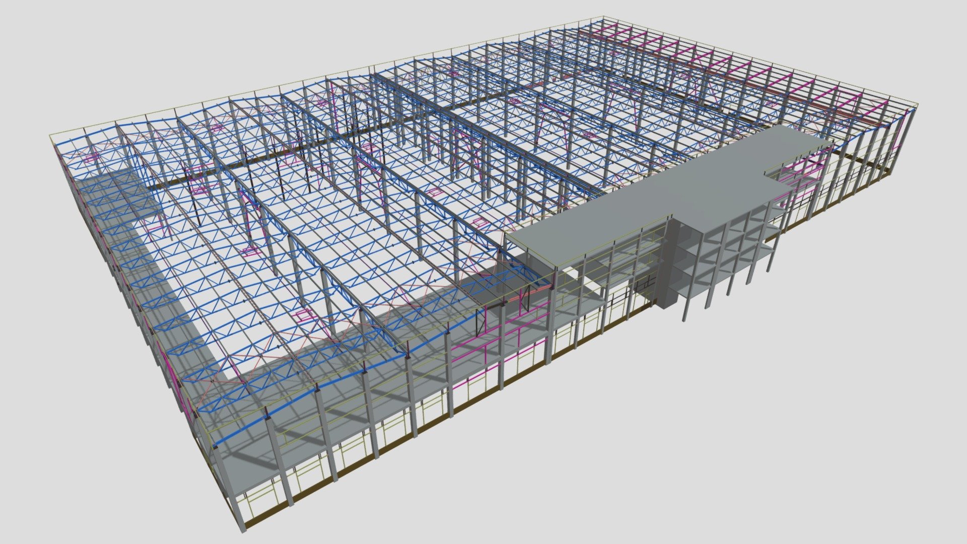 Production and warehouse complex - Download Free 3D model by ...