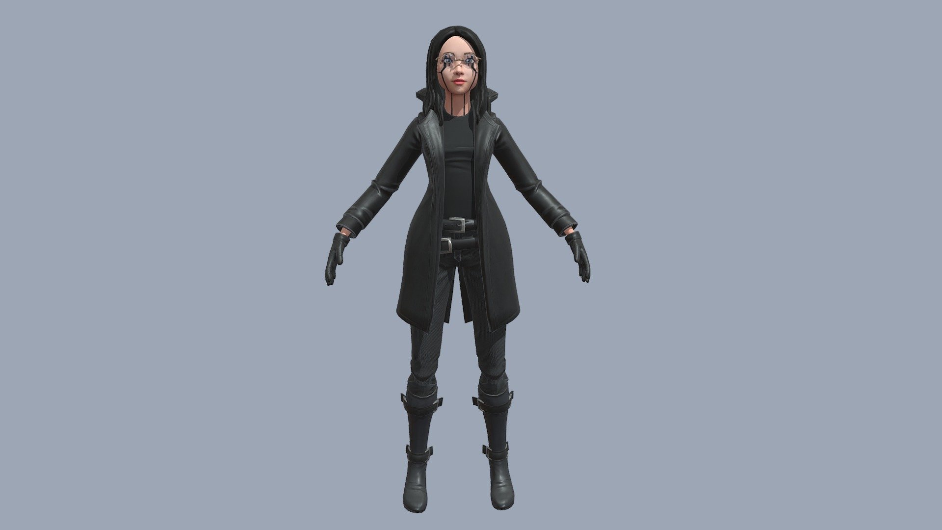 GIRL CHARACTER LOW POLY - 3D model by Hora Timer (@horatimer) [cf3fa7d ...