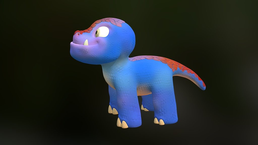 Little dinosaur - 3D model by Dmitry Nekrasov (@slamjack) [cf40653 ...