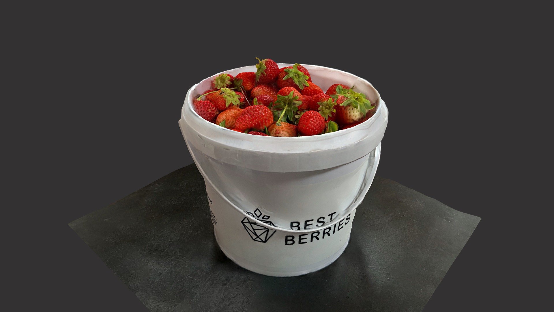 Bucket of Strawberries - Download Free 3D model by Andrei Alexandrescu ...
