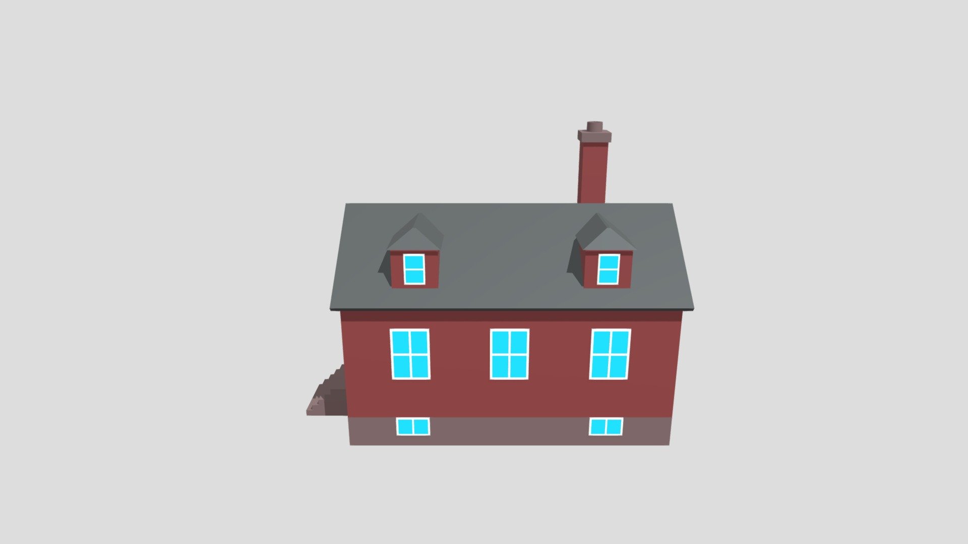 Basic House - 3D model by nurlatifahs10204552 [cf41cef] - Sketchfab