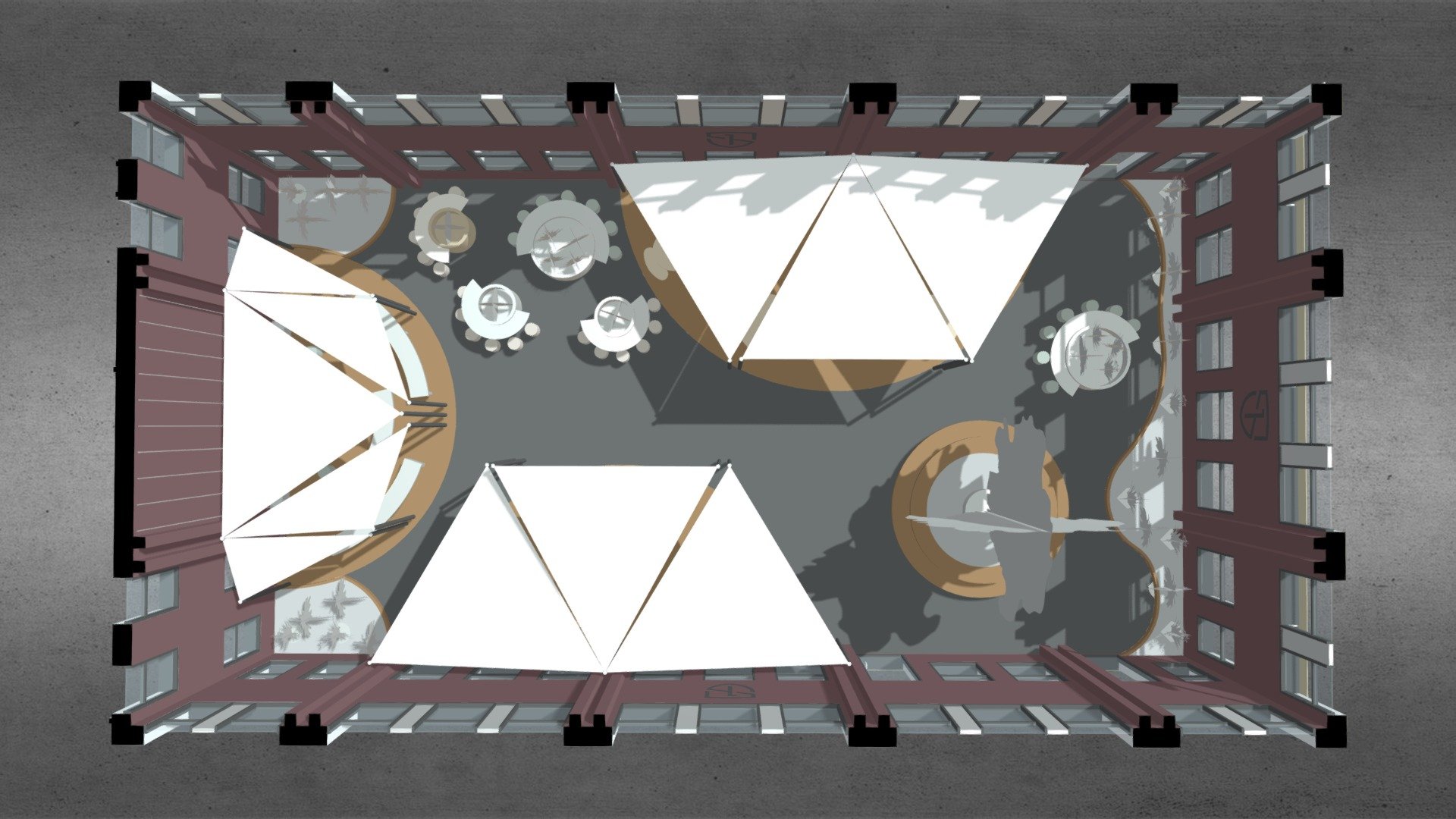 OSG - Courtyard - Draft Model - Download Free 3D model by ATD-London [cf45db6] - Sketchfab