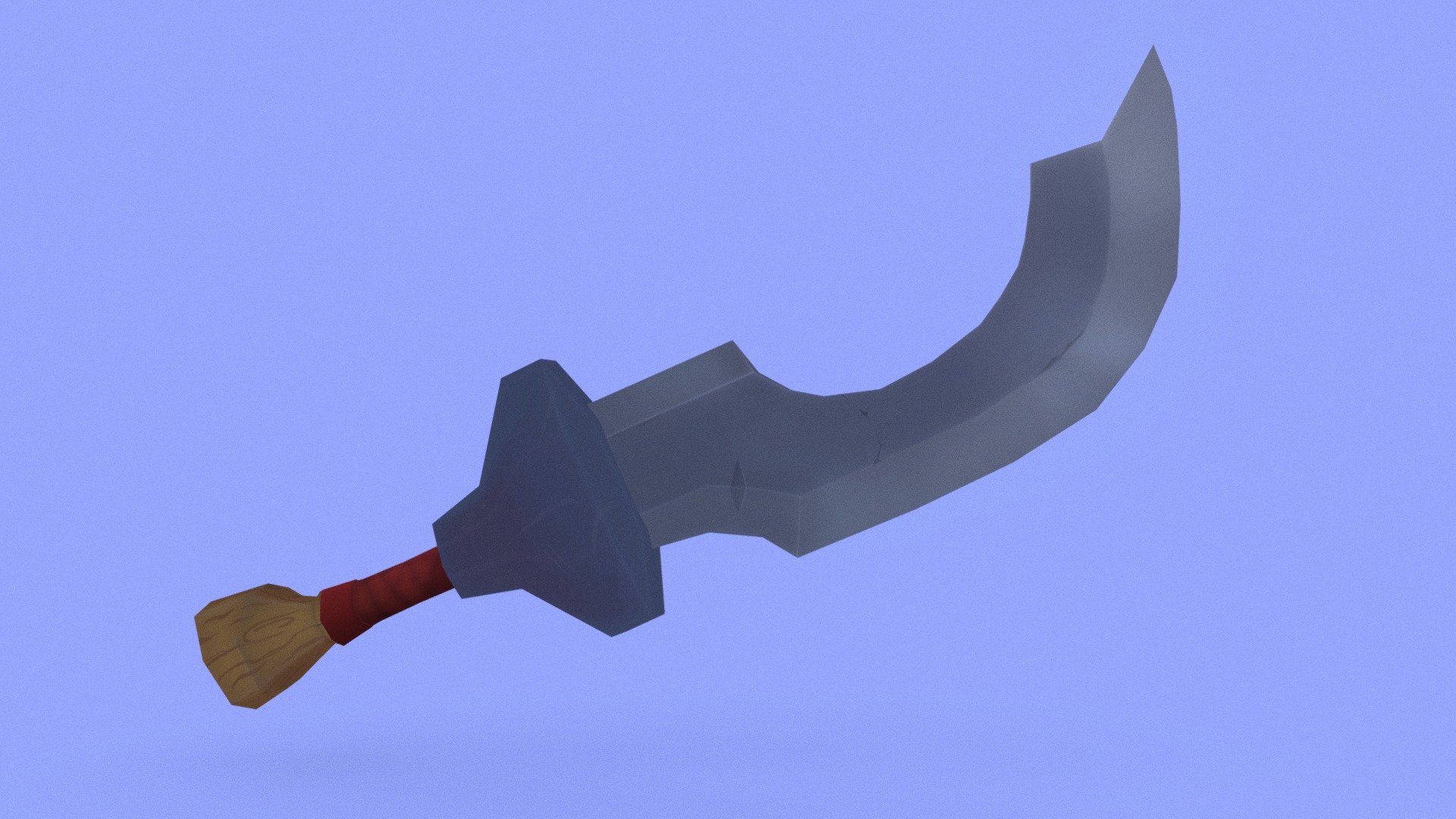 Handpainted Sword (Learning HandPainting) - 3D model by Fer (@Ferkii ...