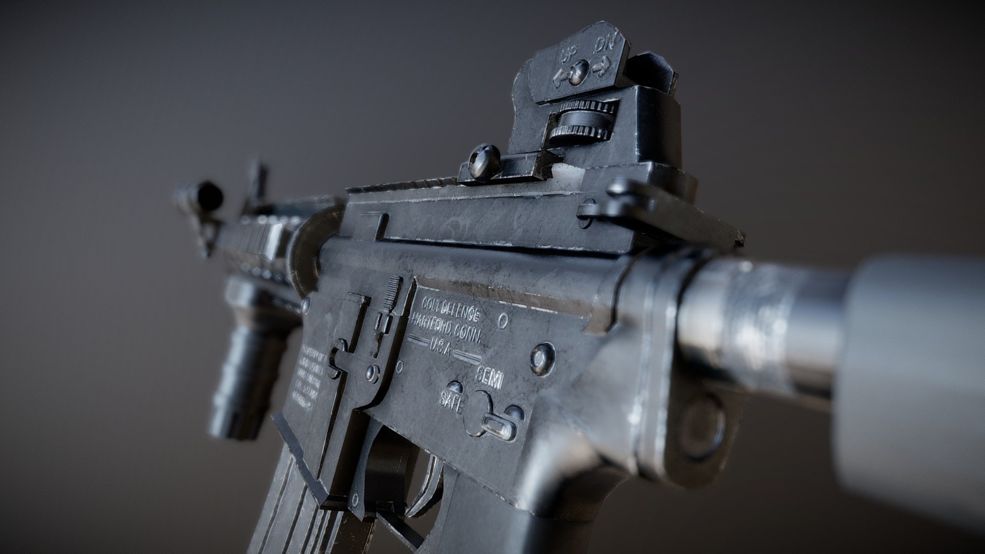Carbine M4A1 - 3D model by Tomas Peralta (@TomasPeralta) [cf4db3e ...