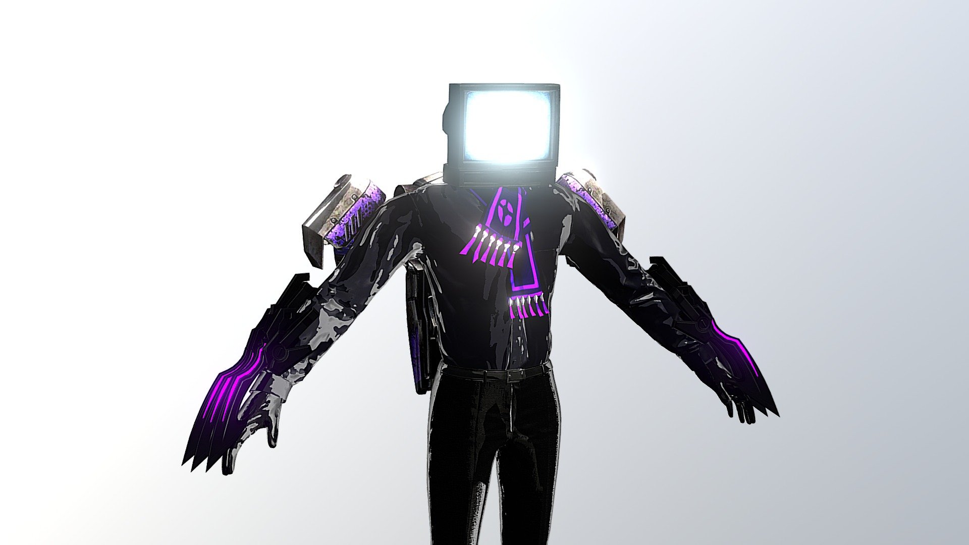 Scarf TV Man - Download Free 3D model by rendysix (@ironmenleader ...