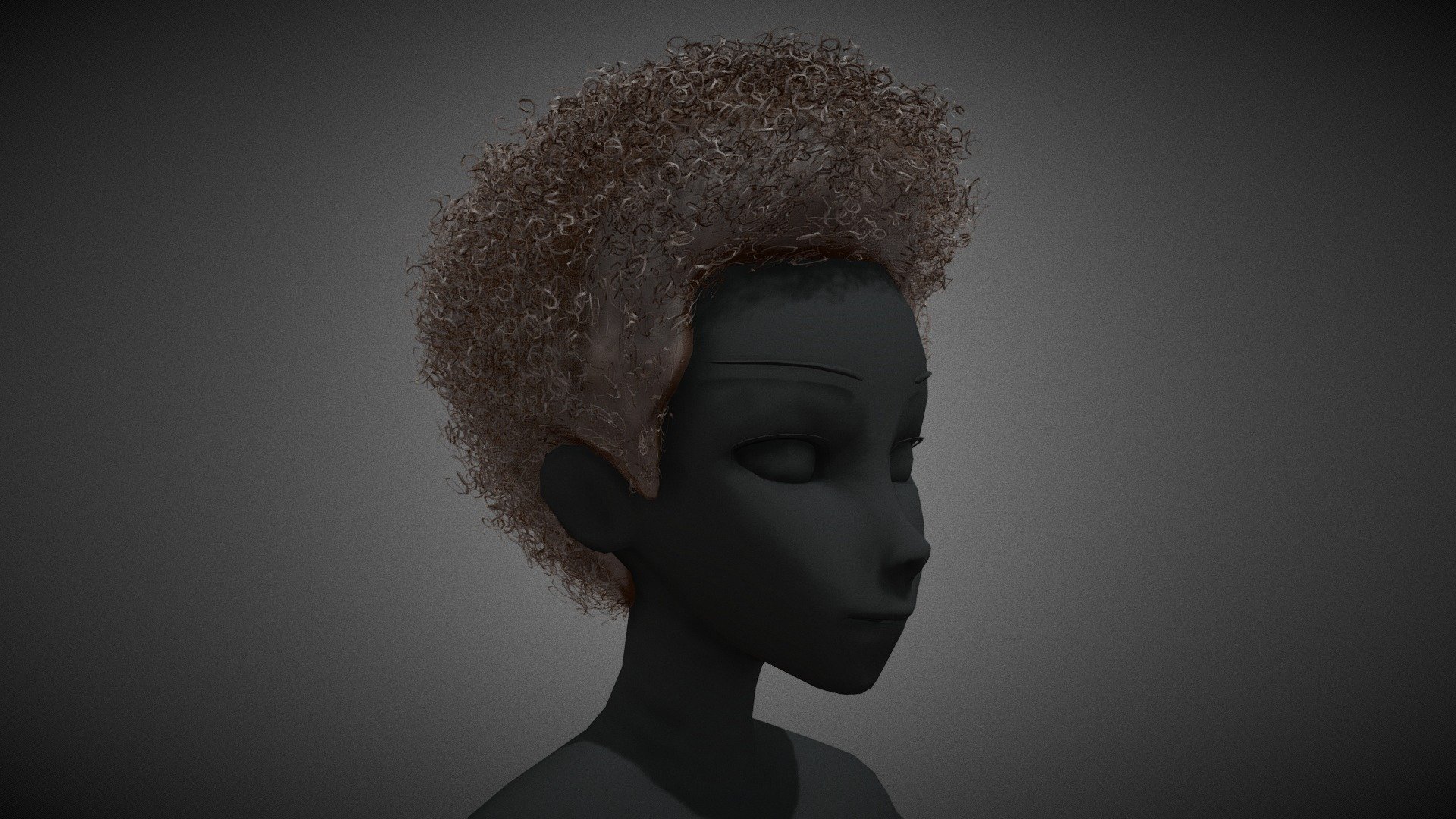 Male Hair Cards Style 14 - Curly Hair 4 - Buy Royalty Free 3D model by ...