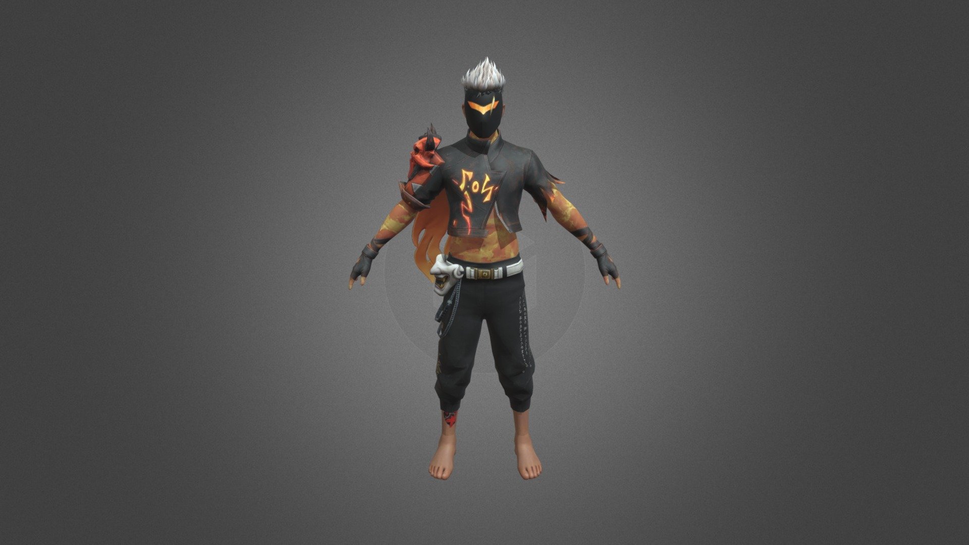 freefire new 3d male bundle by pace gaming - Download Free 3D model by ...