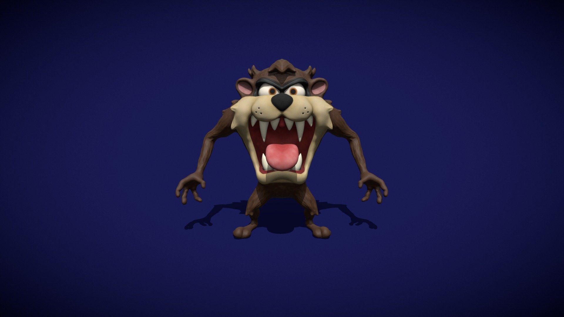 Taz from Looney Tunes - 3D model by Francocipolla [cf52483] - Sketchfab