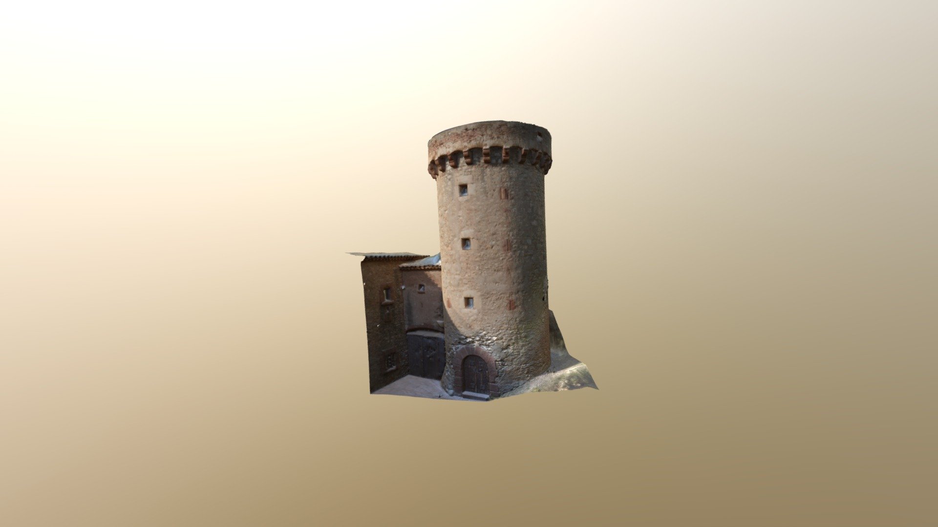 Torre de la Masia de Can Gomar - 3D model by el_carbassot [cf5349f] - Sketchfab